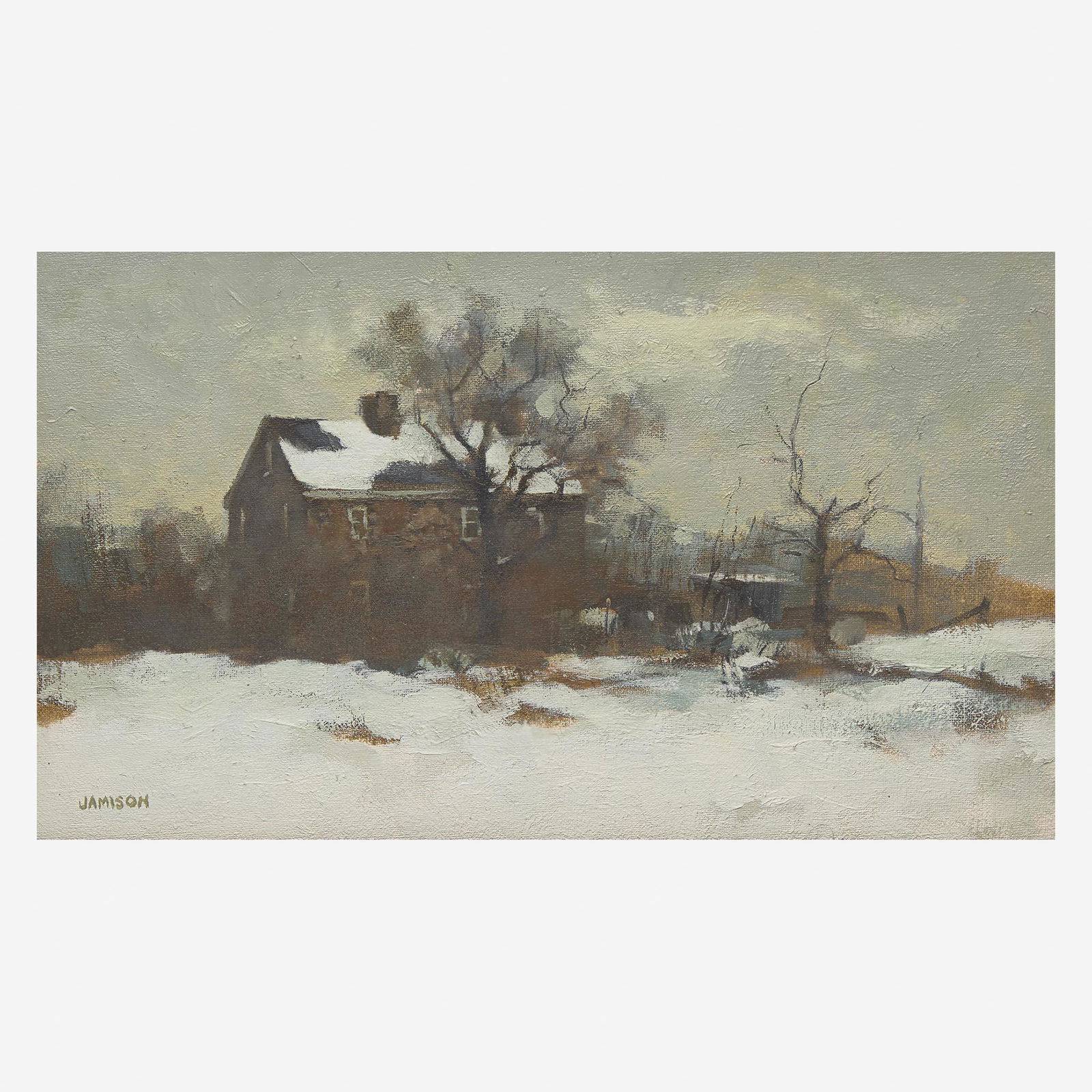 Philip Jamison (American, 1925-2021) House in Winter; | Barnebys