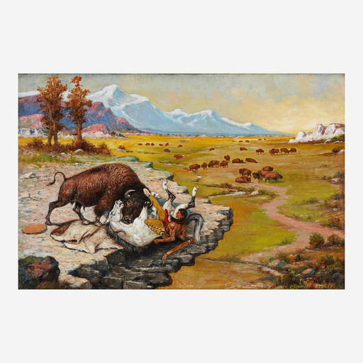 Henry H. Cross (American, 1837-1918) Perils of the Chase (#0036) on Jun ...