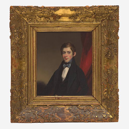 Lam Qua (chinese, 1801 1860) Portrait Of Silas Weir Lewis (1819 1888 ...