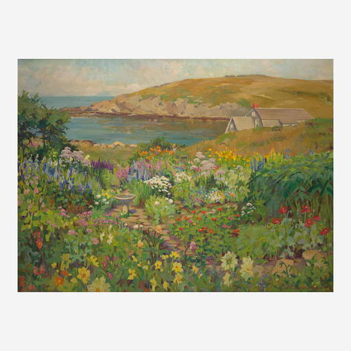 Isabel Parke Branson Cartwright (American, 1885–1966) A Garden by the ...