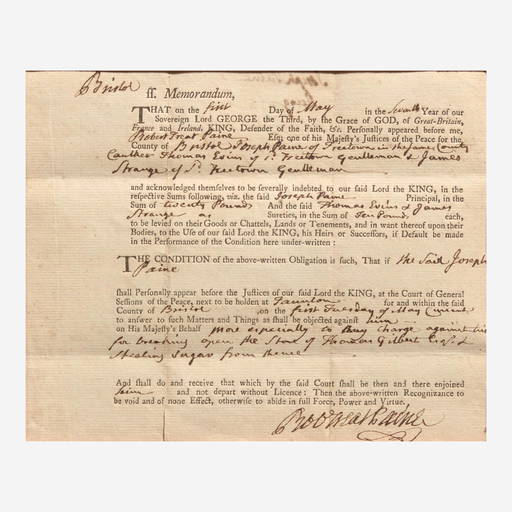 [Americana] [Declaration of Independence] Paine, Robert Treat, and ...