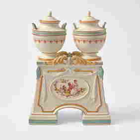 Jacob Medinger redware double-handled vase with - Jan 18, 2014 | Pook ...