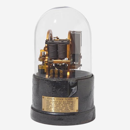 Thomas A. Edison (american, 1847 1931) Edison Universal Stock Ticker ...