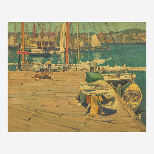 George William Sotter (american, 1879–1953) Gloucester Harbor