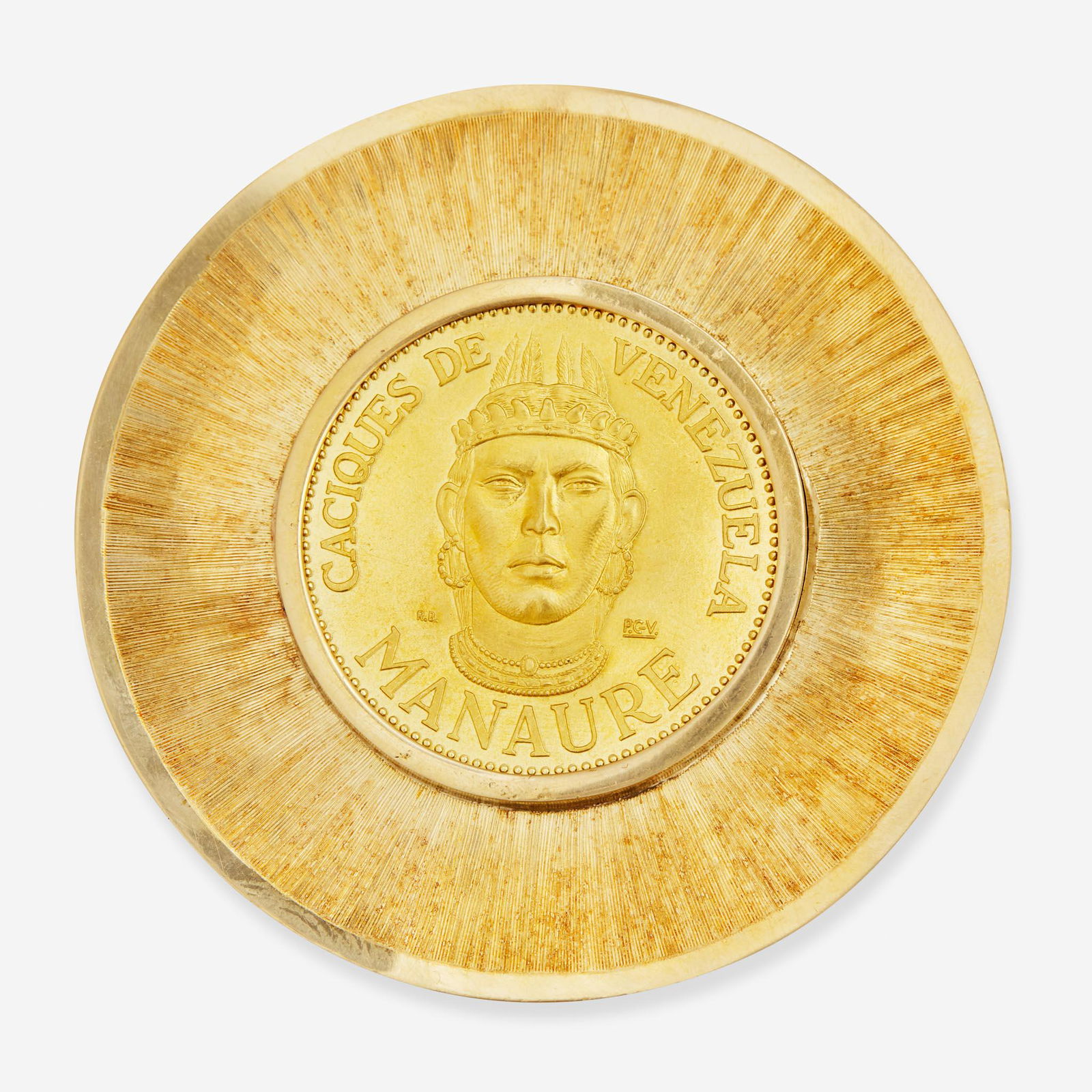 A Caciques De Venezuela Gold Coin Pendant Auction