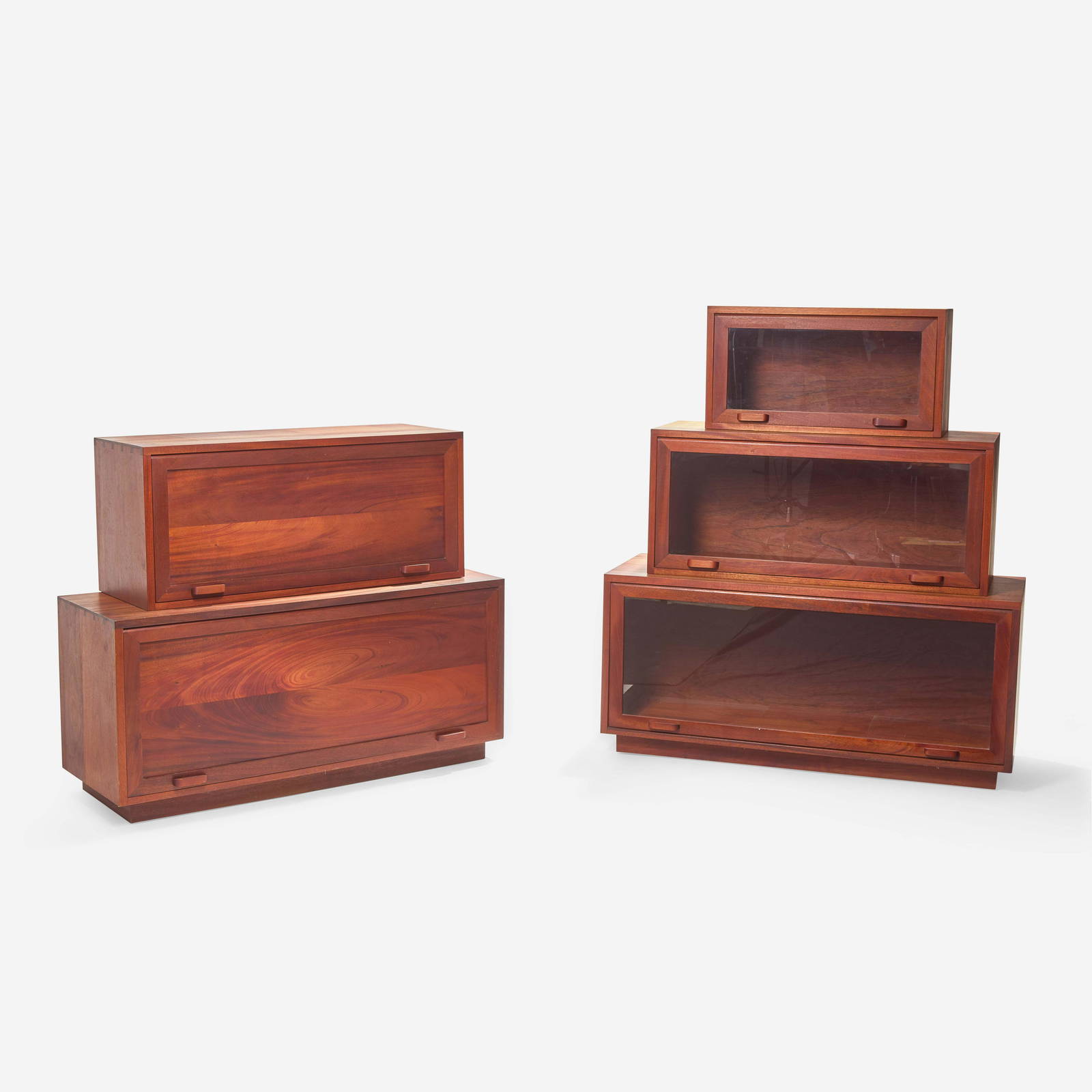 Richard Feldstein (american, B. 1955) Five Bookcase Cabinets, Usa ...