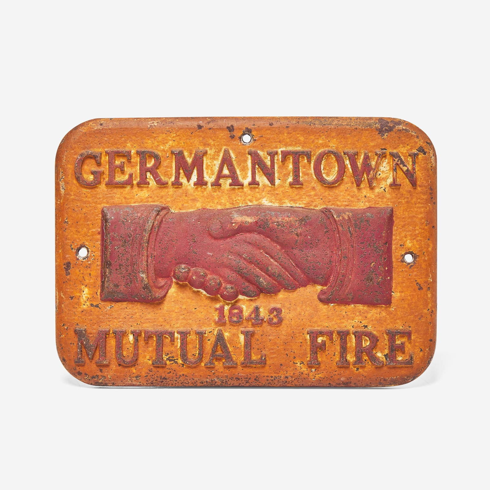 A Painted Cast Iron Fire Mark For Germantown Mutual Fire Insurance Co ...