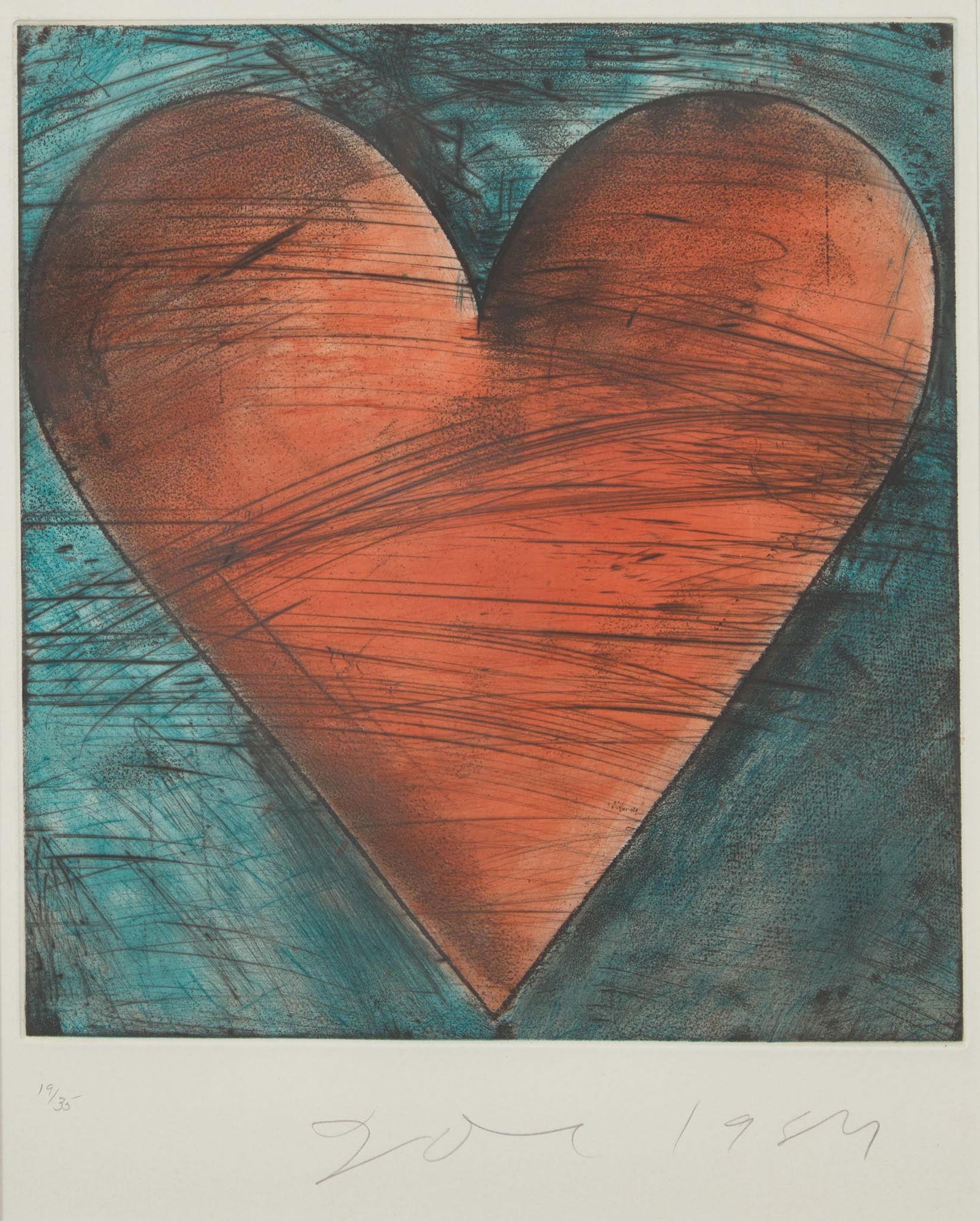 Jim Dine (american, B. 1935), The Philadelphia Heart Auction
