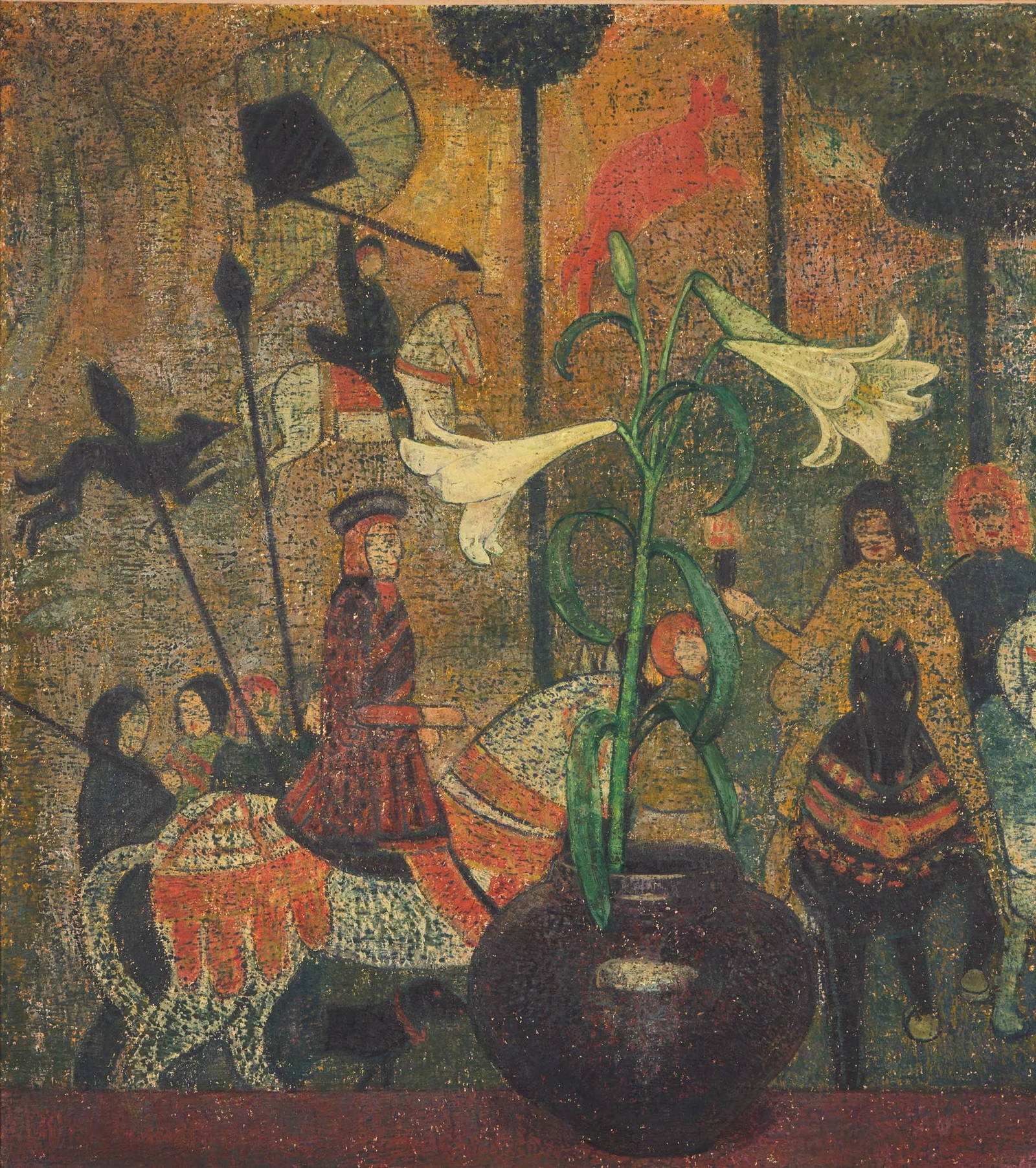 Emma Fordyce Macrae (american, 1887-1974) - Easter Lilies Auction