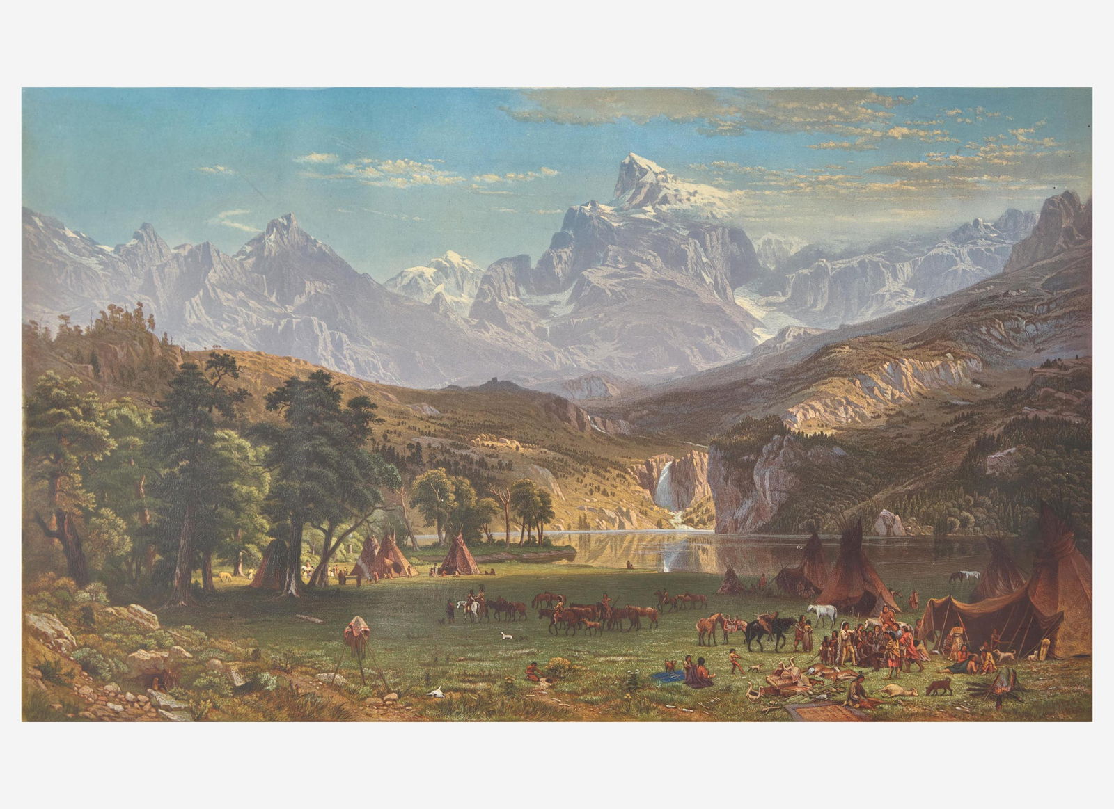 [prints] Bierstadt, Albert: The Rocky Mountains, Lander's Peak Auction