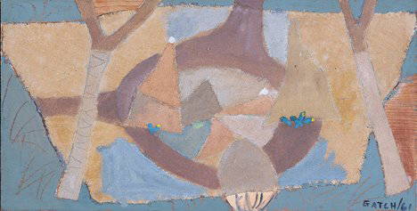 Lee Gatch (american 1902 1968) Tawny Garden" Si