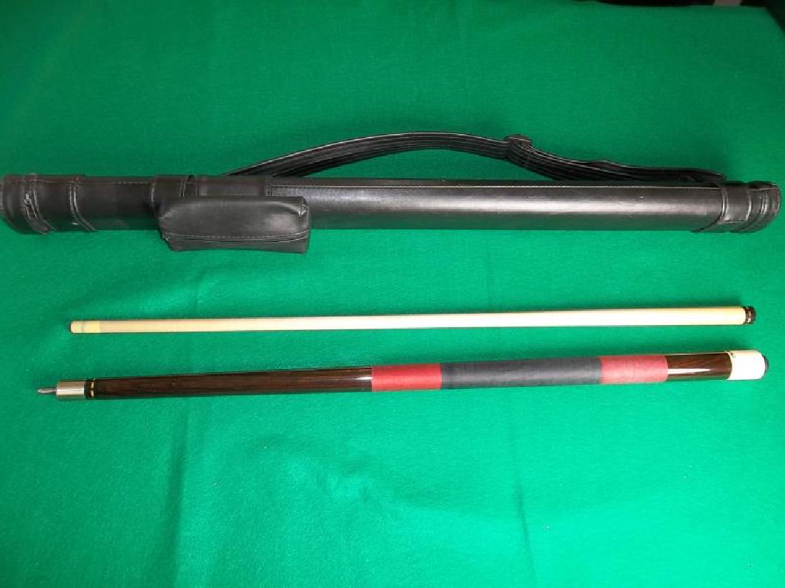 Palmer Custom Pool Cue, 2 piece, 58", red and