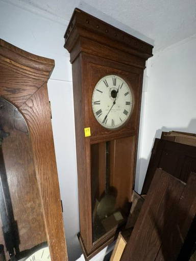 Wall Clock, Self Winding Clock Co. New York, Oak C