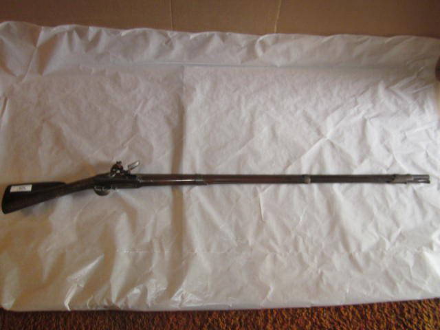 Flintlock Rifle, Musket, Ram Rod, Marked 1763,