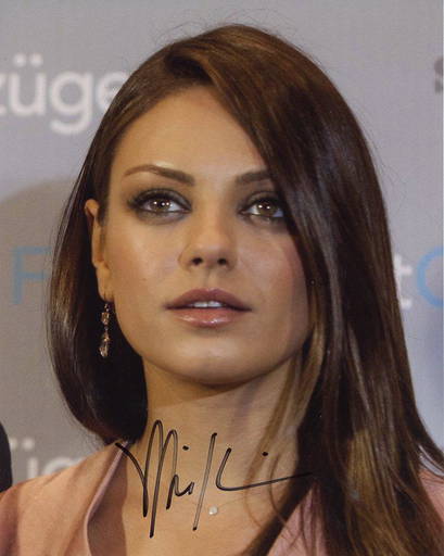 (2) Mila Kunis Pretty In Person Signed Photo