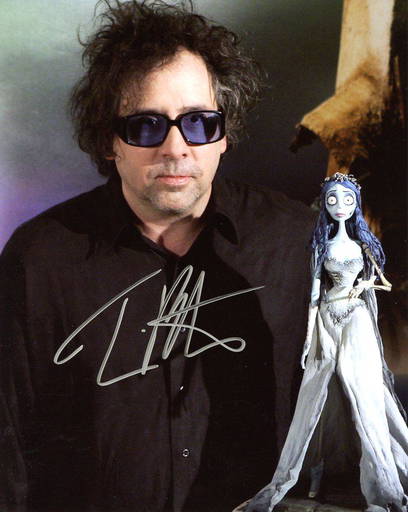 Tim Burton Director In Person Signed Photo