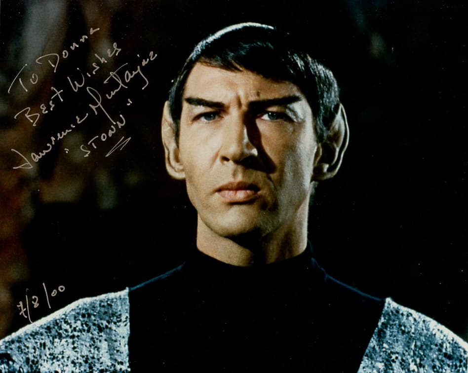 Lawrence Montaigne Star Trek In Person Sign Photo Auction