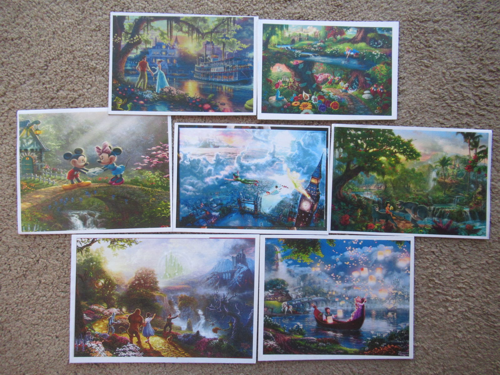 Thomas Kinkade Disney Prints (copies) Auction