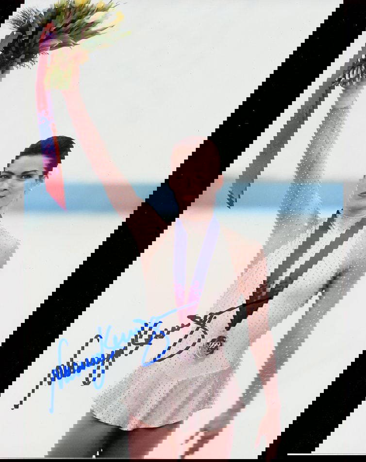 Nancy Kerrigan Olympics Skating In Person Signed Photo Auction