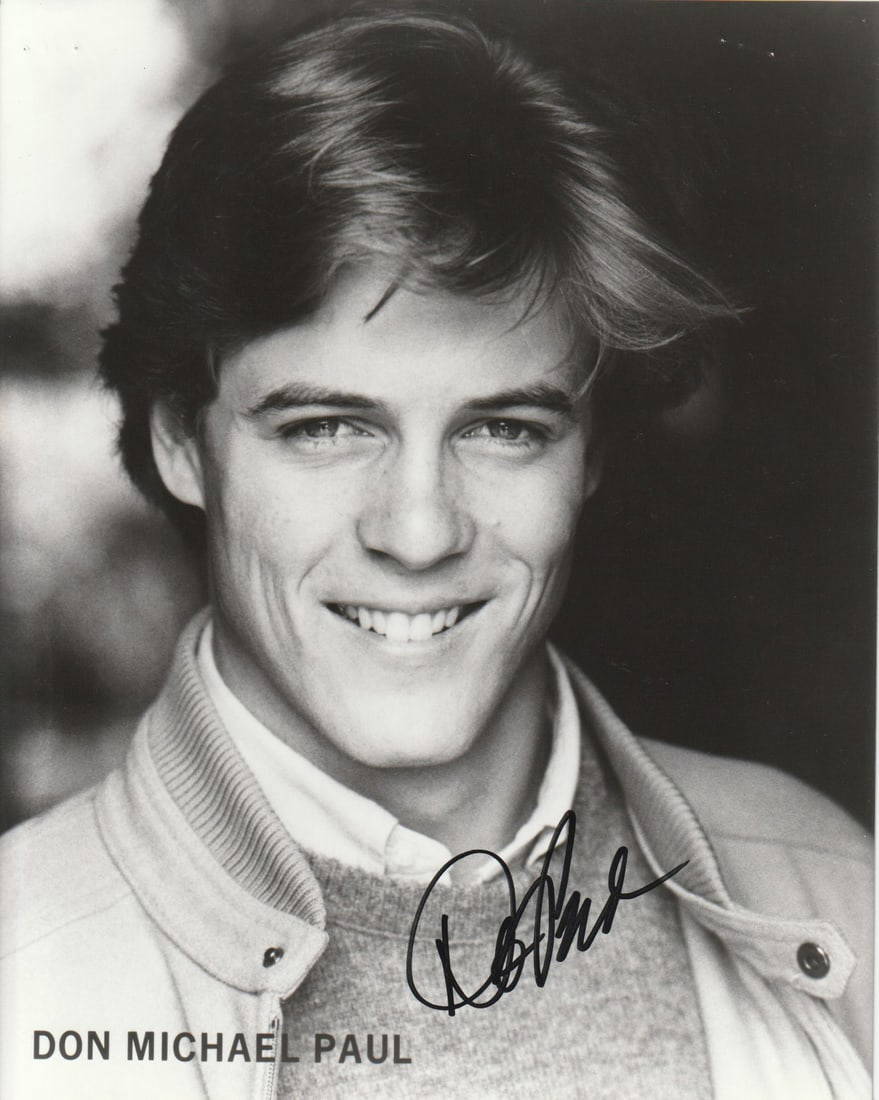 Don Michael Paul Hat Squad / Models Inc In Person Signed Photo Auction