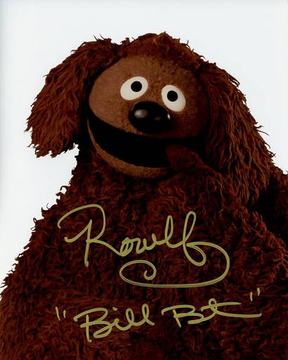 William Barretta The Muppets / Roulf In Person Signed Photo
