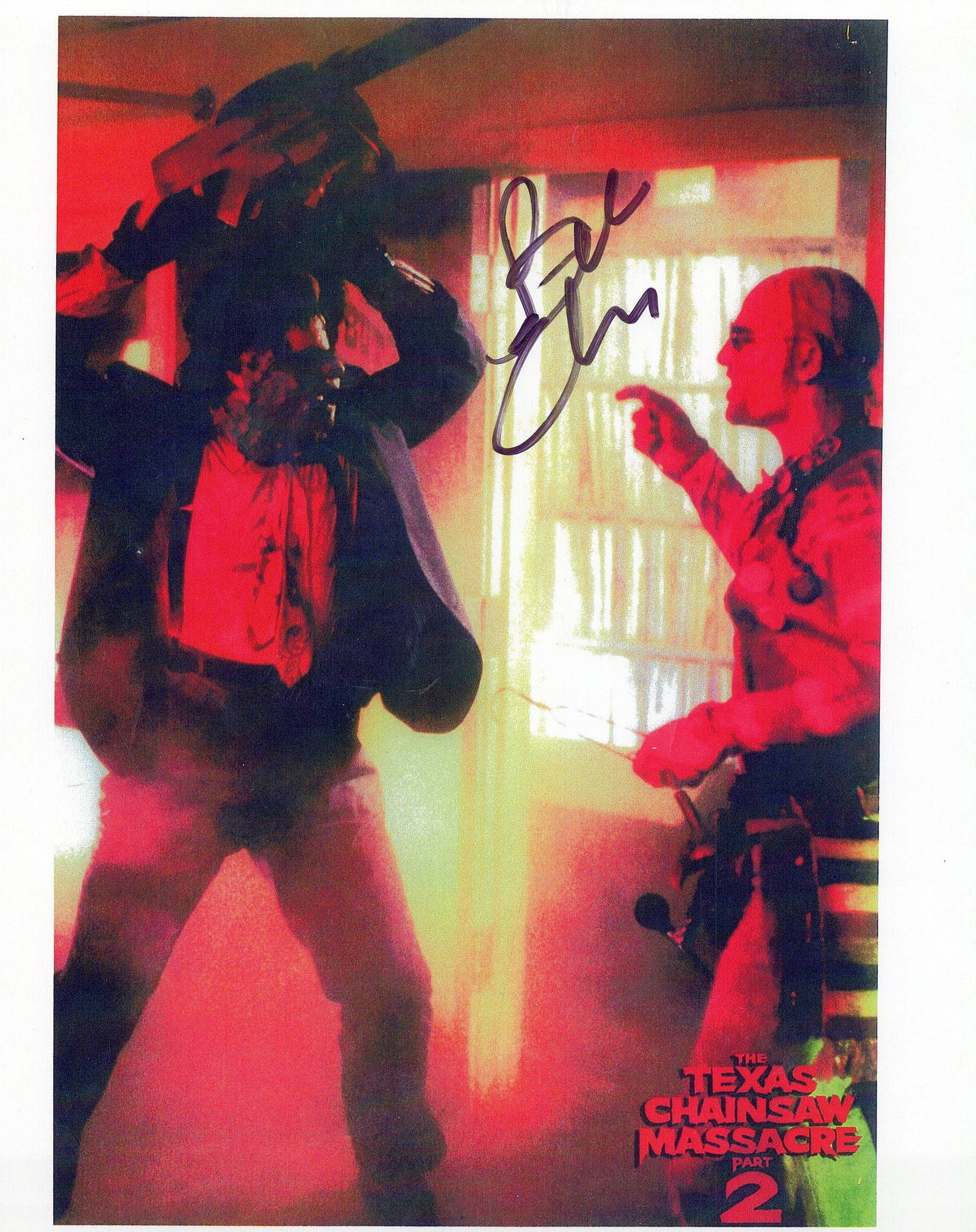 Bob Elmore Texas Chainsaw Massacre Pt 2 In Person Signed Photo Auction