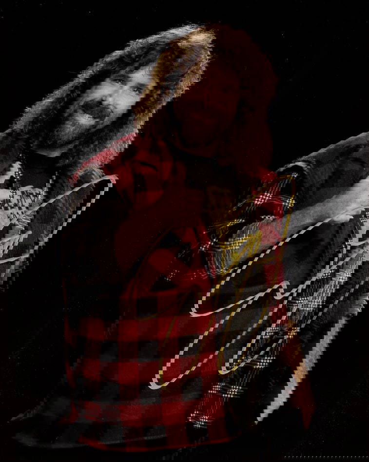 Mick Foley Wrestler In Person Signed Photo Auction