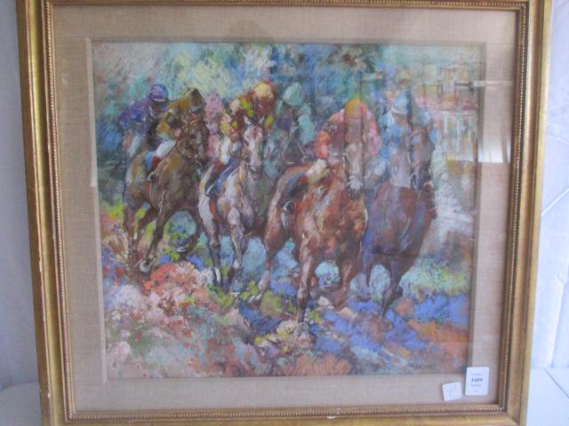 "At Pimlico" Pastel on Canvas by Fay Moore - Feb 17, 2021 | Central ...