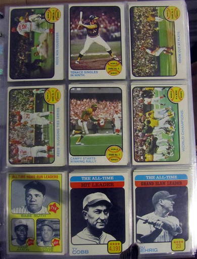 1973 Topps Baseball Complete Set W Checklists