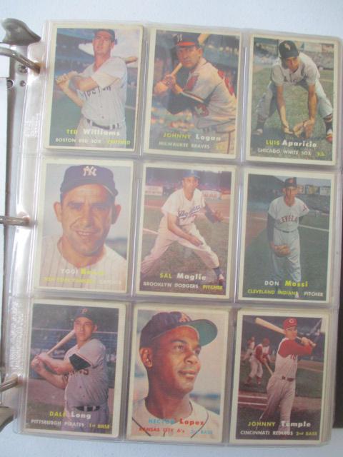 1957 Topps Baseball Cards Partial Set