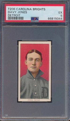 Davy Jones Detroit Carolina Brights T206 Baseball Card