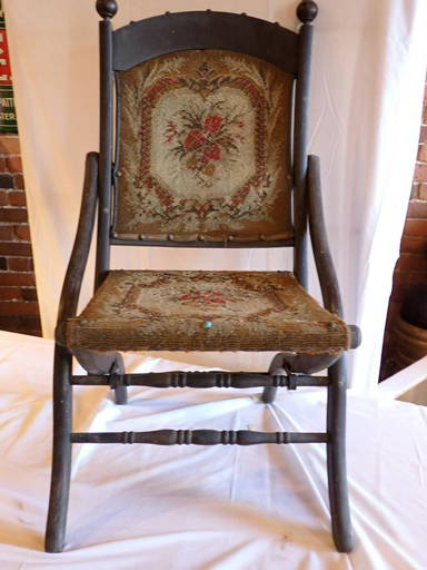 E.w. Vaill (worcester) Patent Folding Chair