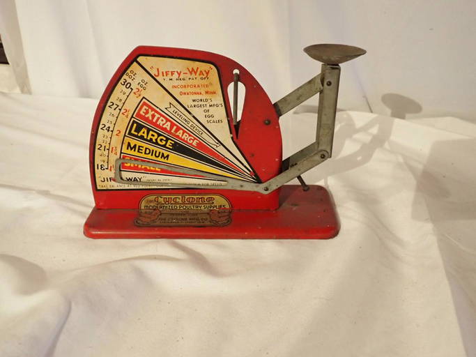 Jiffy Way, By Cyclone Modernized Poultry Supplies Egg Scale