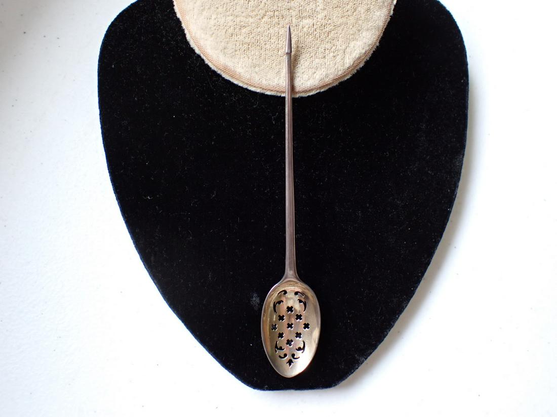 Rare English Sterling Mote Skimming Spoon Auction