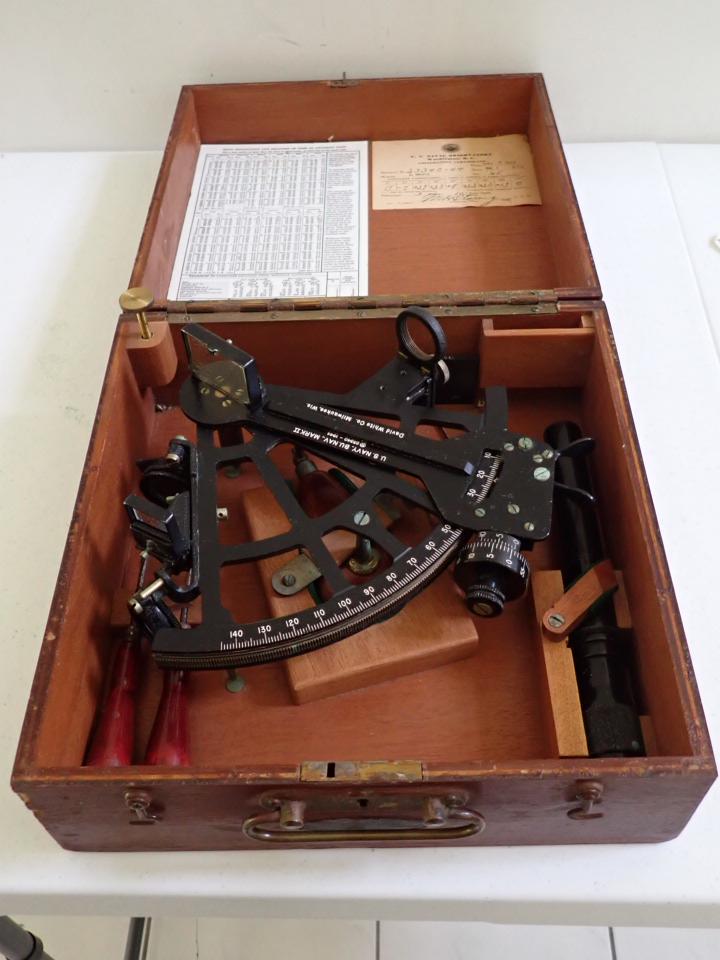 World War Ii U.s. Navy Mark Ii Sextant In Case Auction
