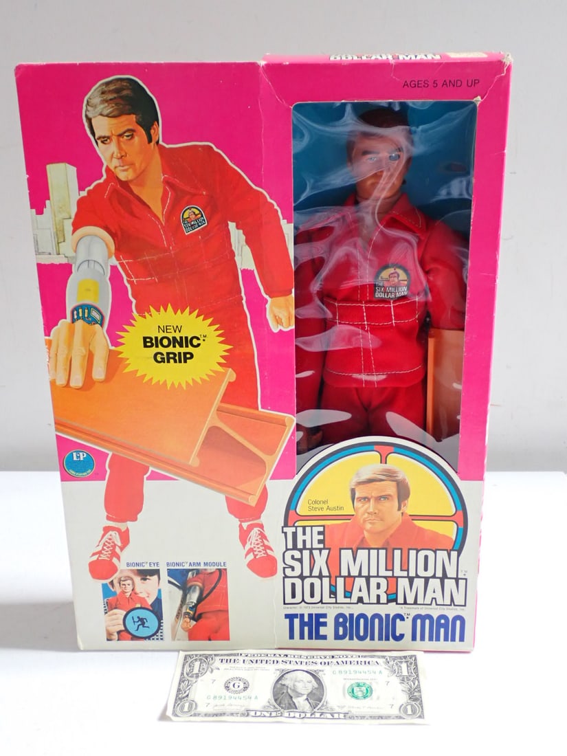 1973 Six Million Dollar Man Action Figure In Box
