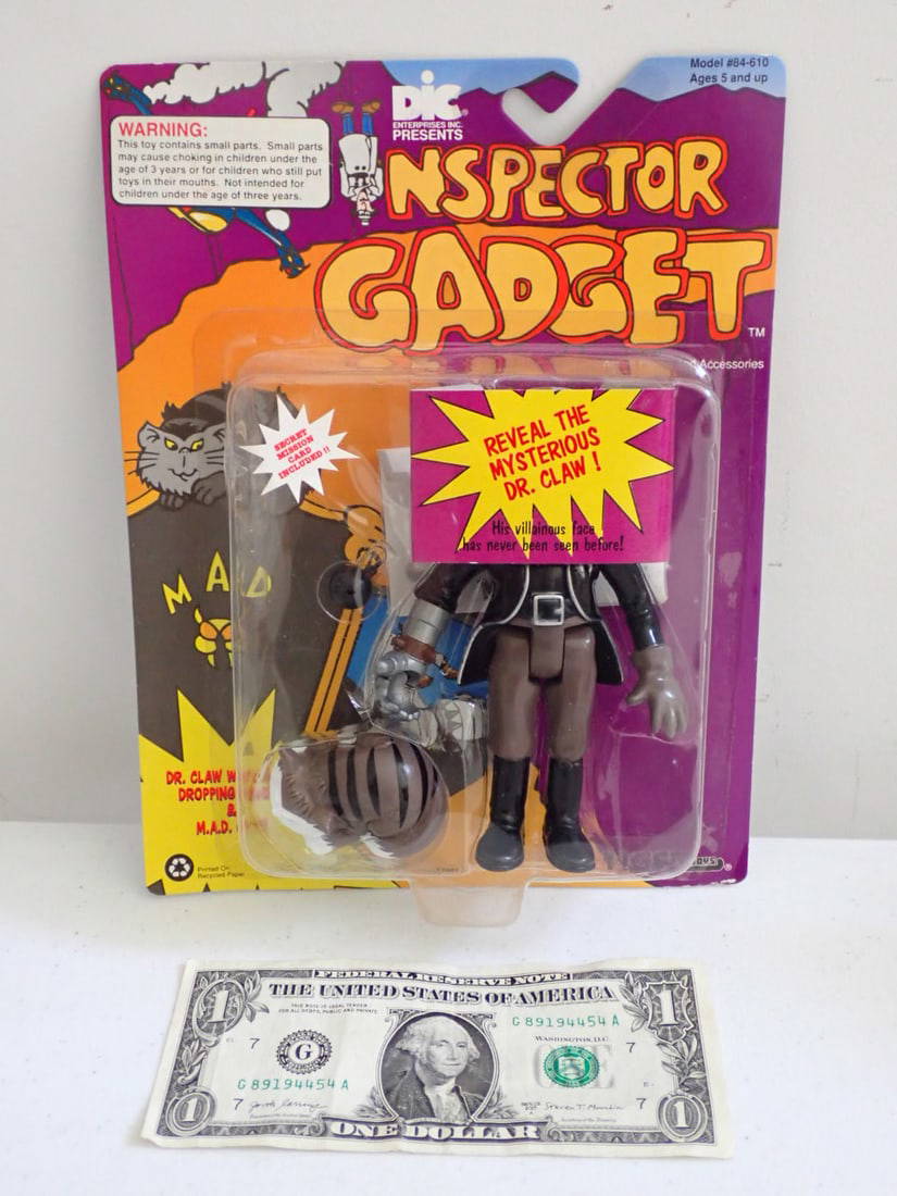 1992 Inspector Gadget Dr. Claw Villain Moc Auction