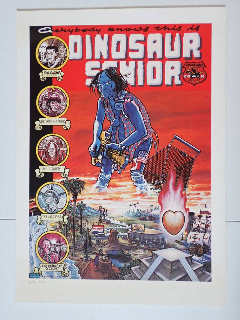 Neil Young Poster By Dutch Artist Peter Pontiac Auction