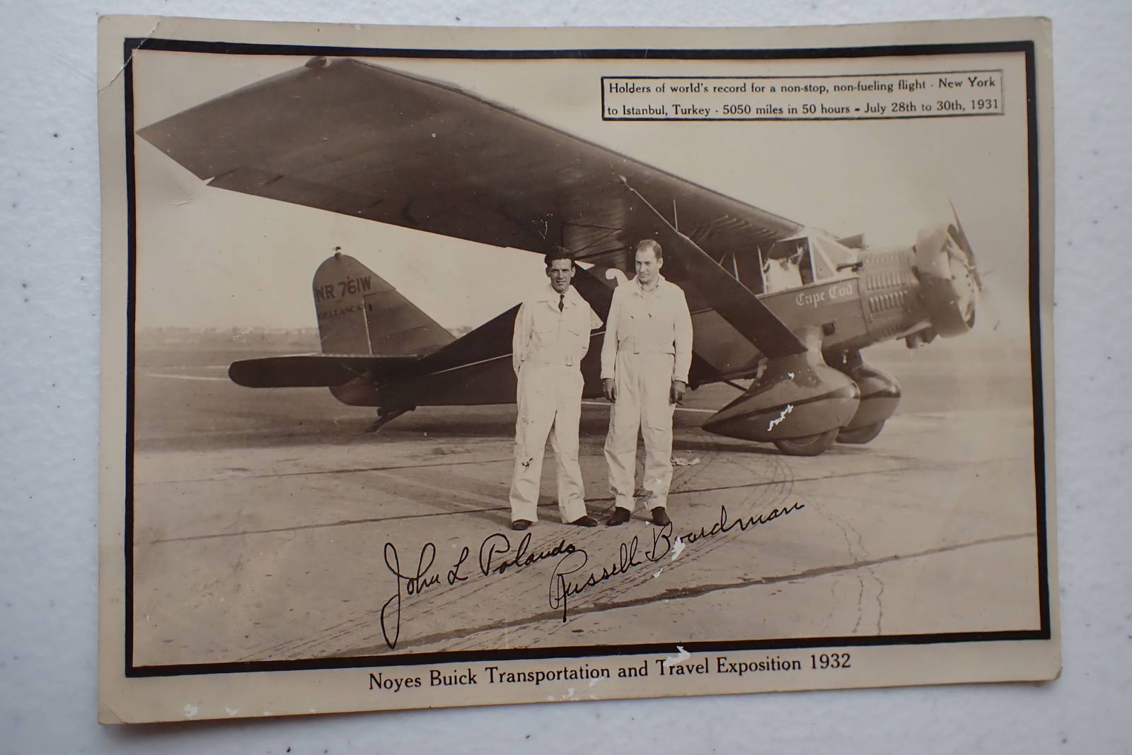 John Polando And Russell Boardman Signed Card Auction