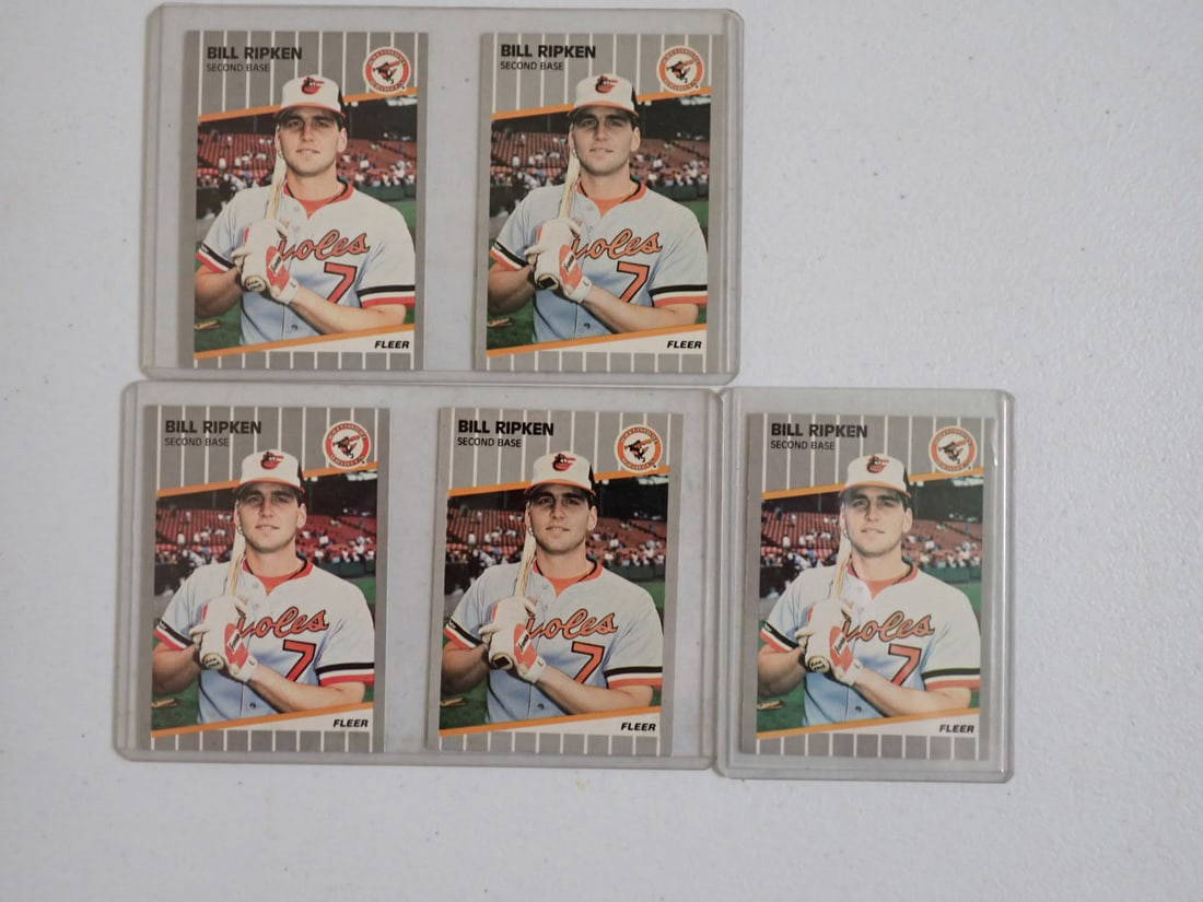 Group Of 1989 Billy Ripken Error Cards Auction