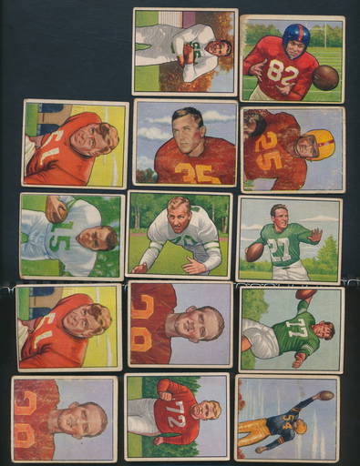 1950 Bowman Football Cards: Bill Dudley, Steve Van Buren, Etc.