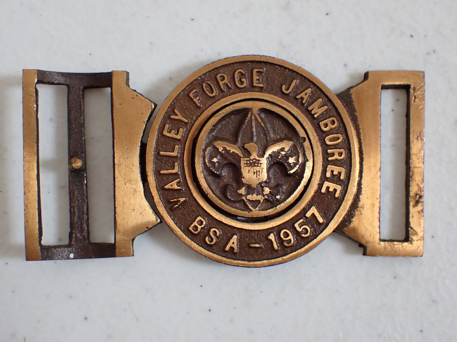 1957 Max Silber Valley Forge Bsa Belt Buckle Auction