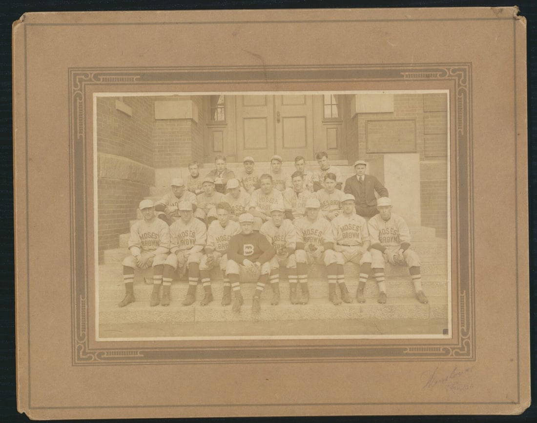 1917 Moses Brown Providence, Rhode Island Baseball Team Photo Auction