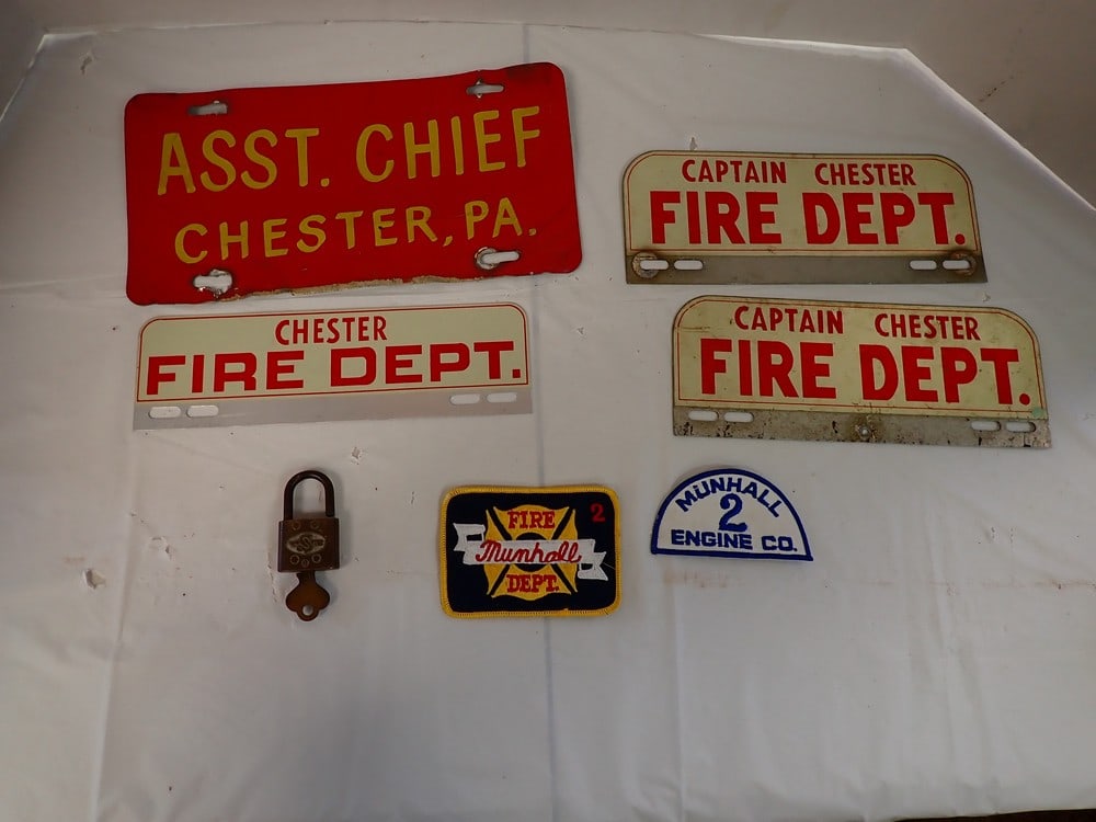 Chester & Munhall, Pa Fire Memorabilia Auction