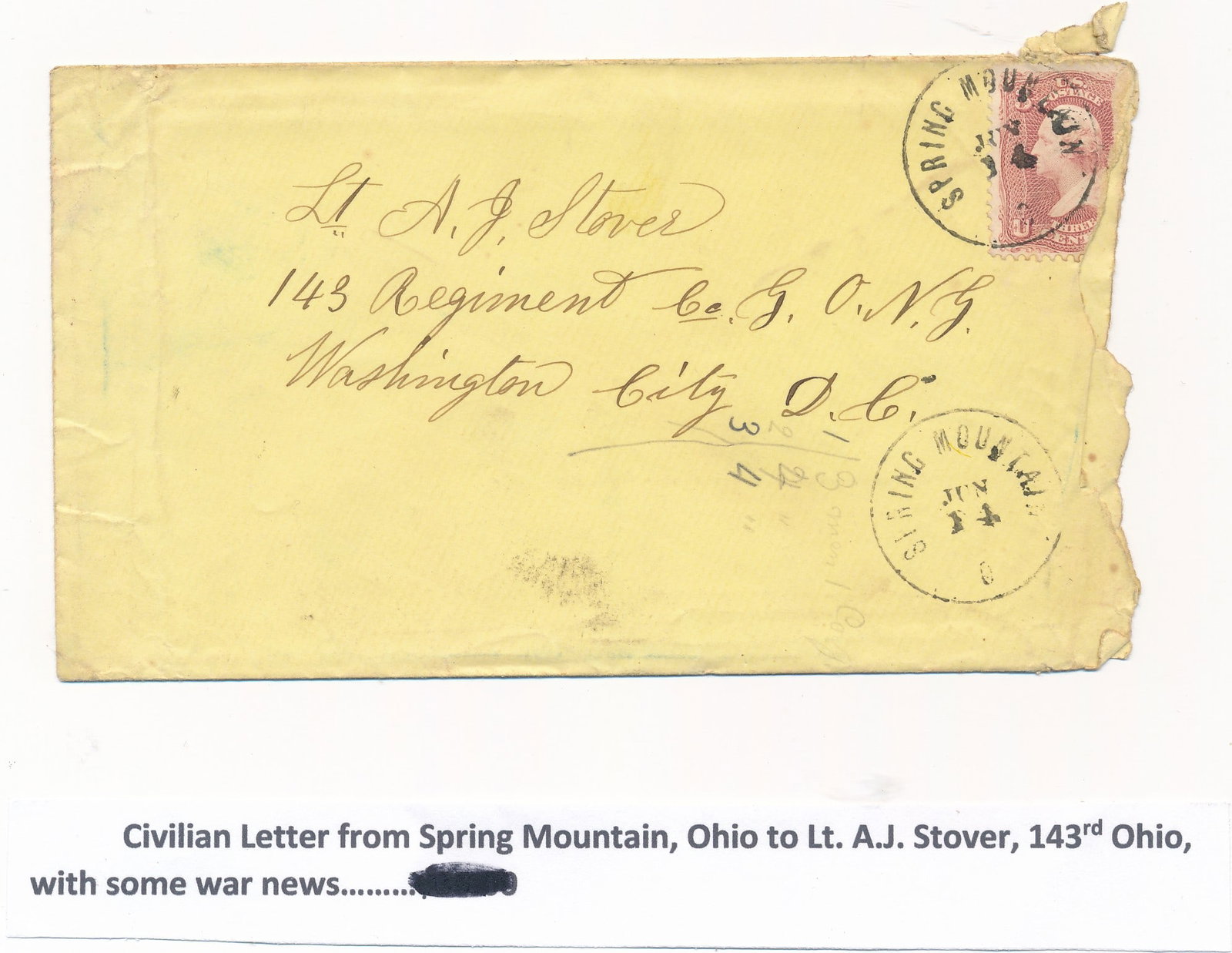 Sgt. Edward M. Pike 33rd Ill. Inf. Wisc & Ohio Letters Auction