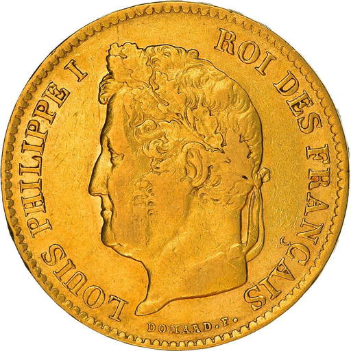 1855 Louis Philippe France Gold Coin