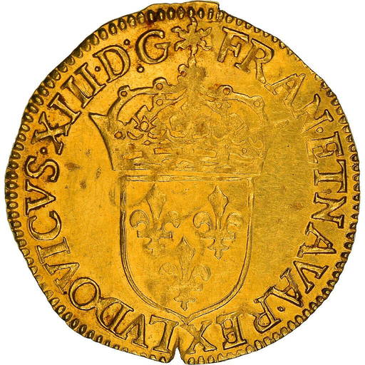 1633 louis XIII ecu d or france gold coin (#0236) on Feb 07, 2022 ...