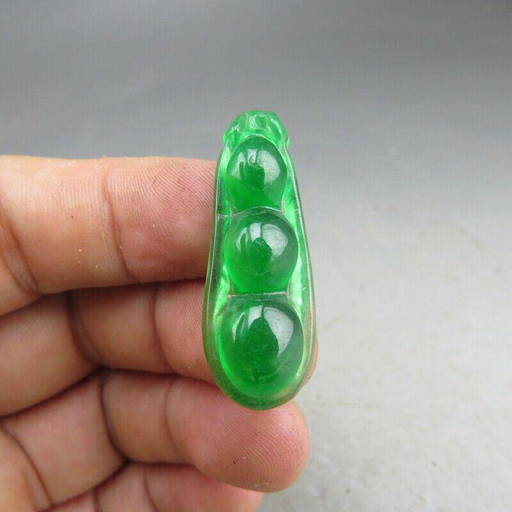 Chinese Natural Green Jade Amulet