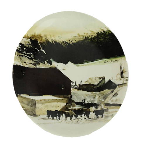 Andrew Wyeth Plate For Georg Jensen Kuerner Farm