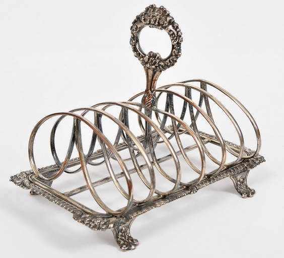 Old Sheffield Silverplate English Toast Rack